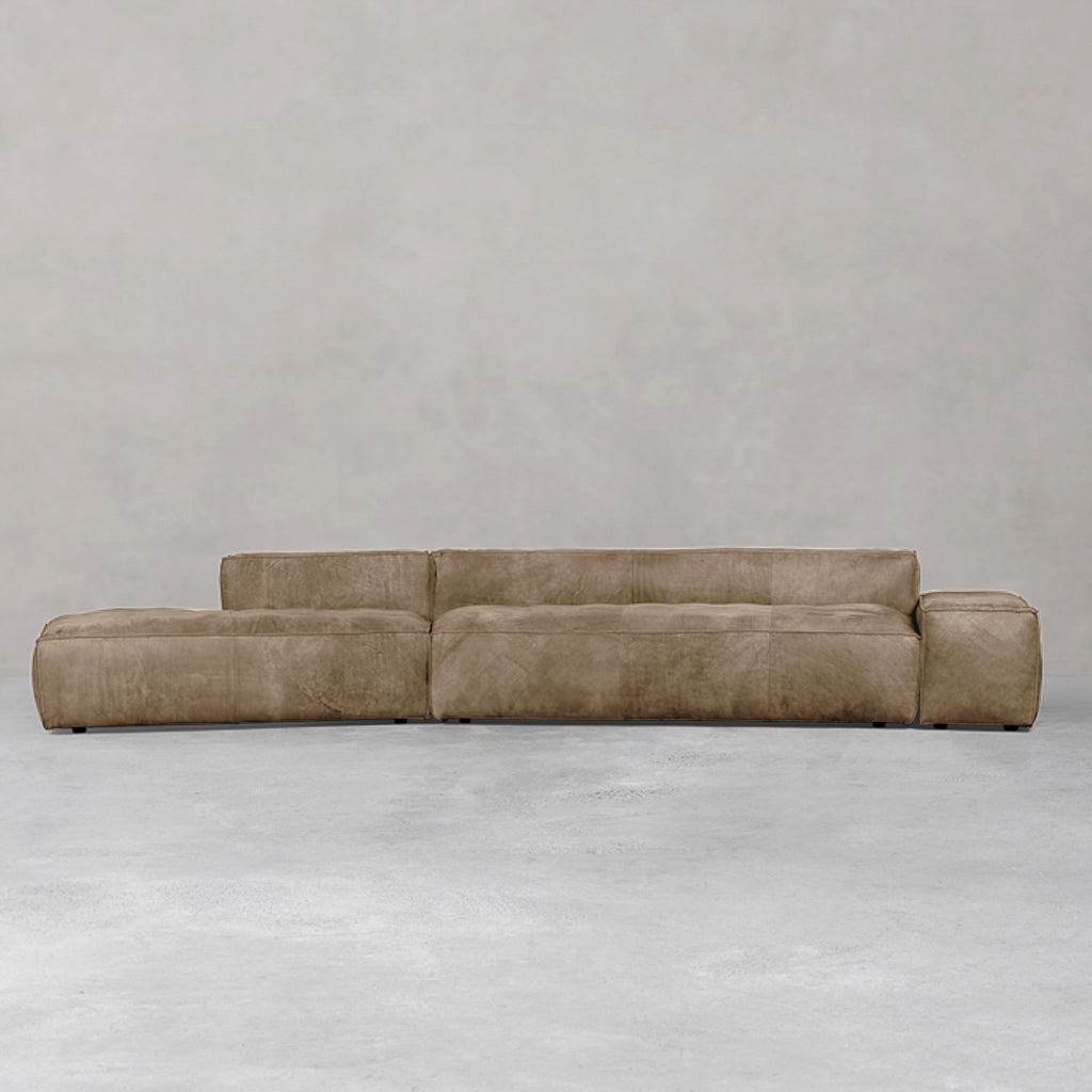 Nova Angled Sofa | Open End | Leather – klaylife